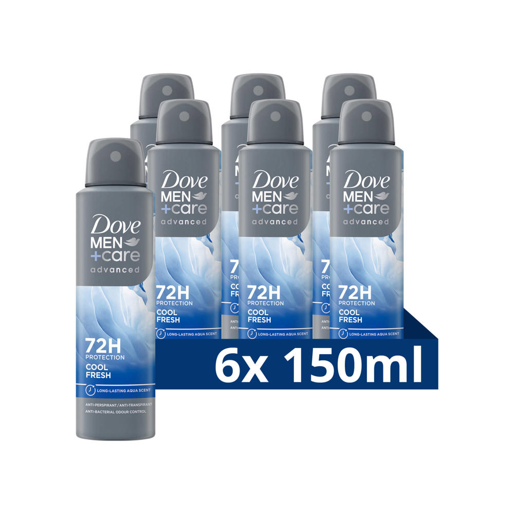 Dove Men+Care Advanced Cool Fresh anti-transpirant deodorant spray - 6 ...