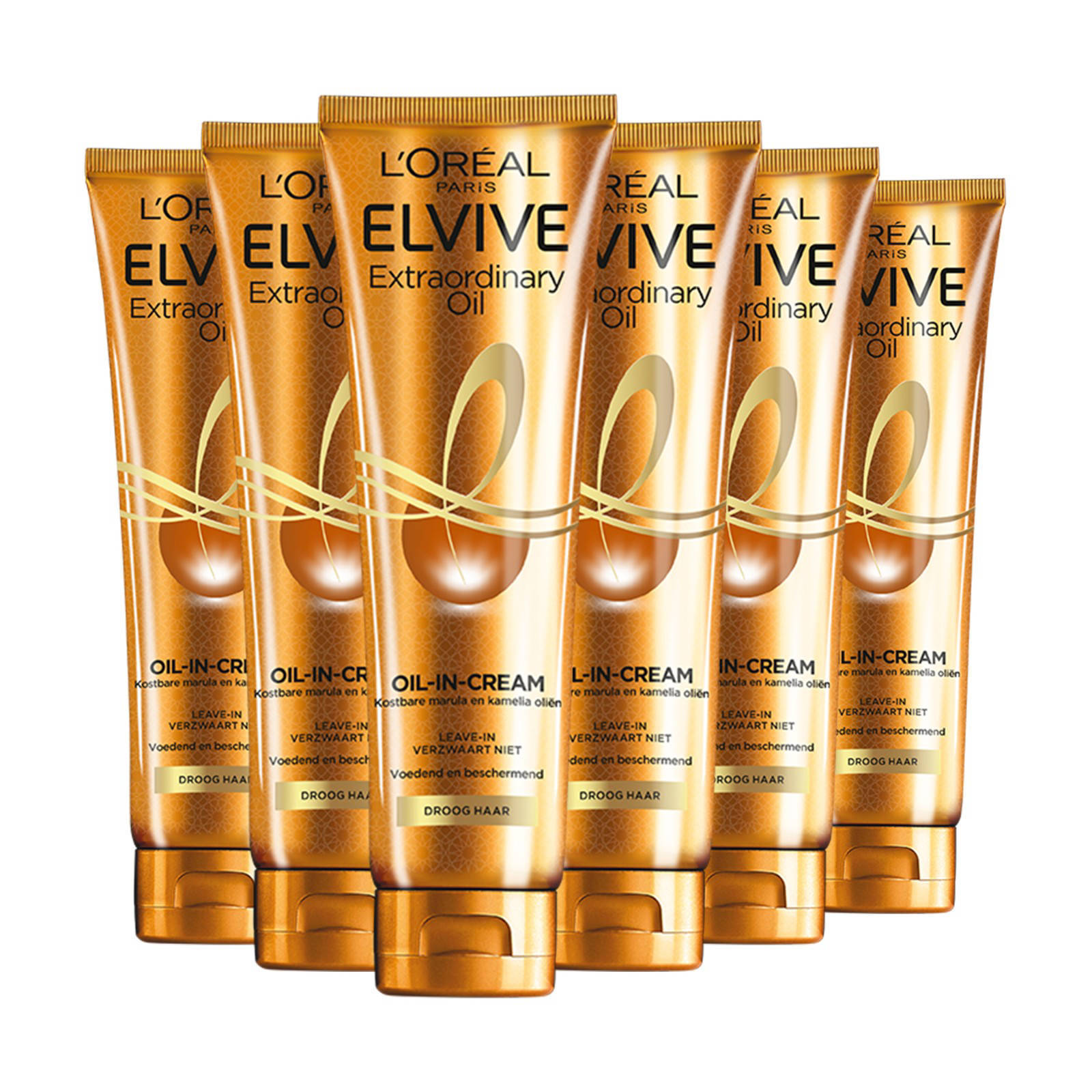 L'Oréal Paris Elvive Extraordinary Oil-in-Cream haarserum - 6 stuks ...