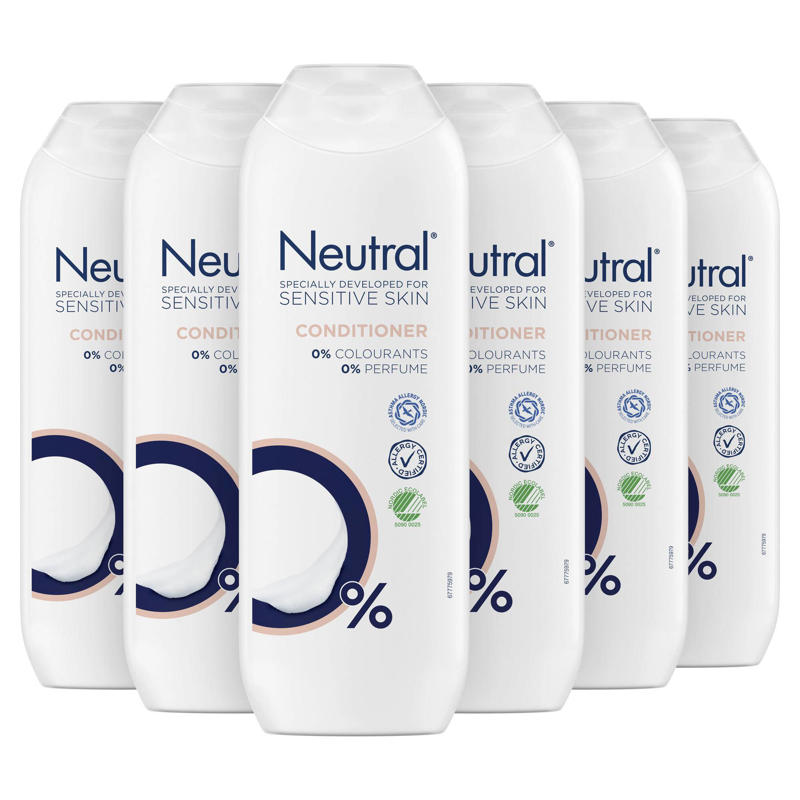 Neutral conditioner Parfumvrij - 6 x 250 ml | kleertjes.com