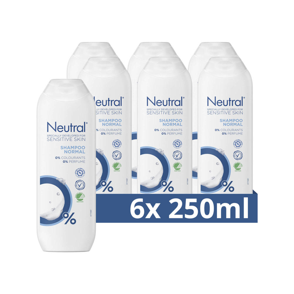 Neutral shampoo Parfumvrij - 6 x 250 ml | kleertjes.com