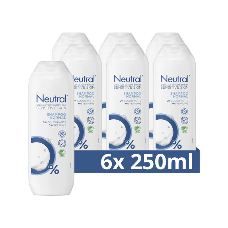 Neutral shampoo Parfumvrij - 6 x 250 ml | kleertjes.com
