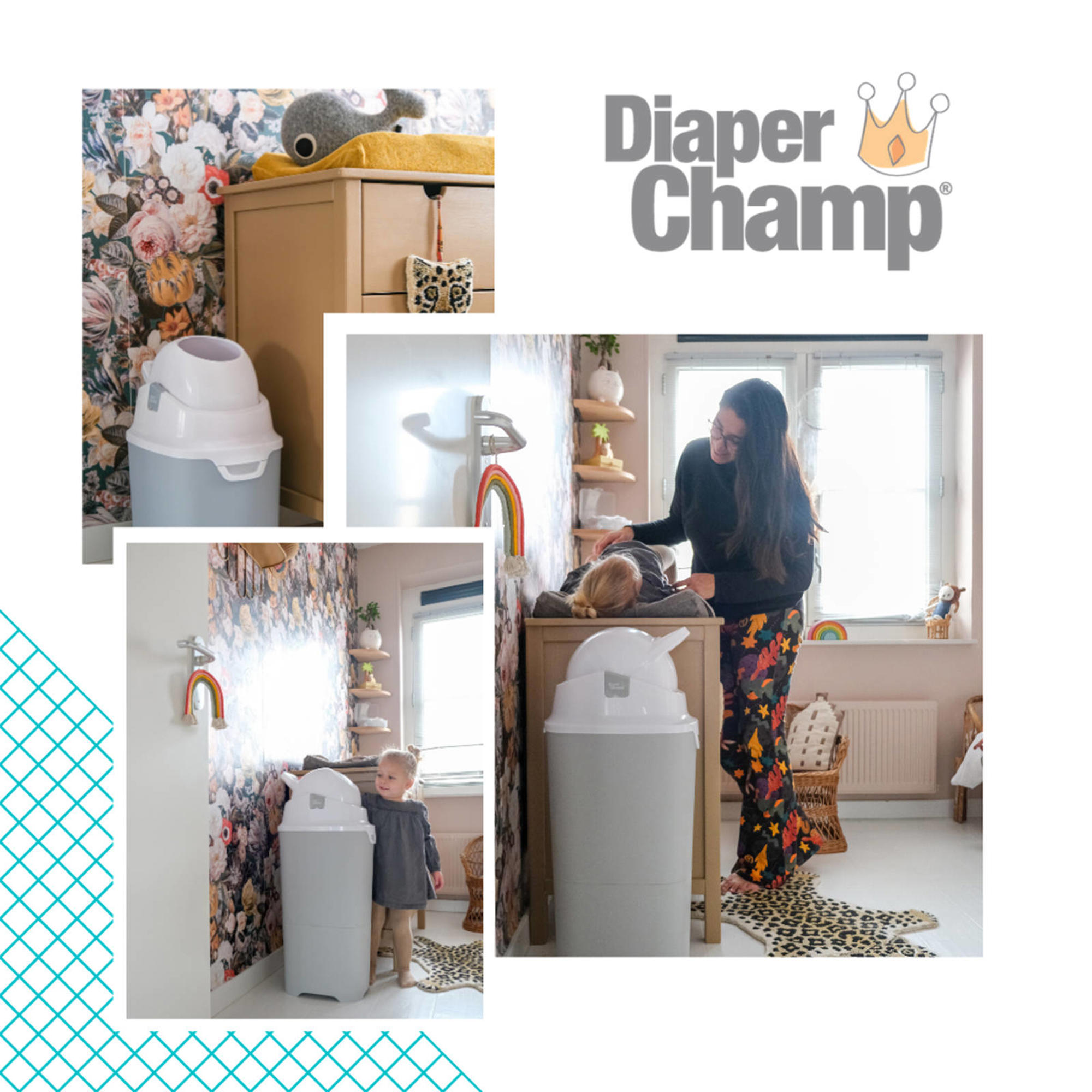 Diaper Champ One Maxi reukloze luieremmer | kleertjes.com