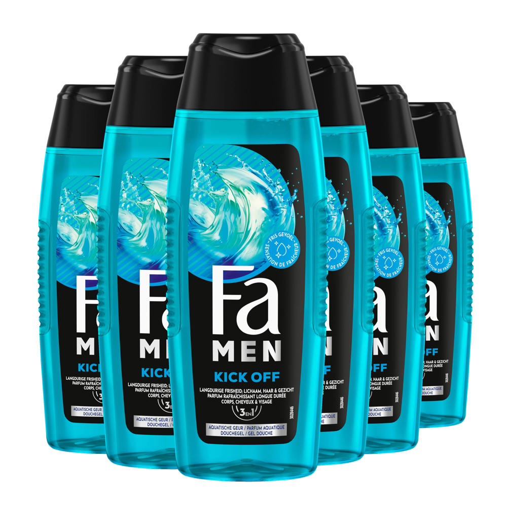 Fa Men Perfect Wave douchegel - 6 x 250 ml - voordeelverpakking ...