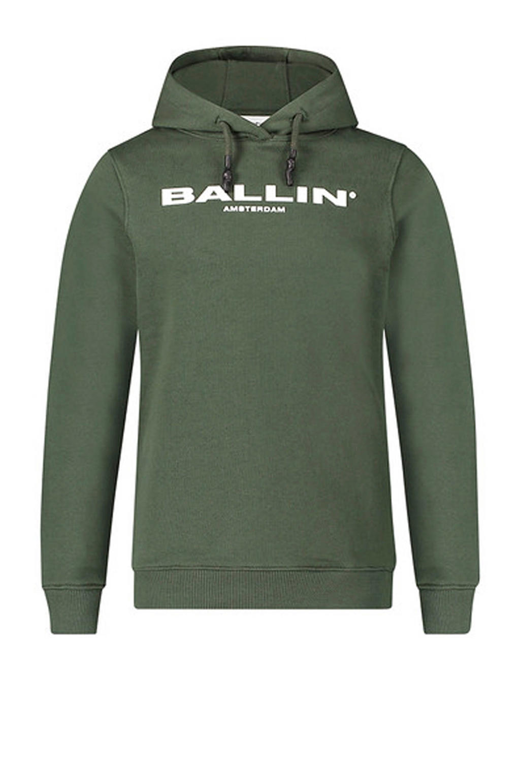 Ballin unisex hoodie met logo groen | kleertjes.com