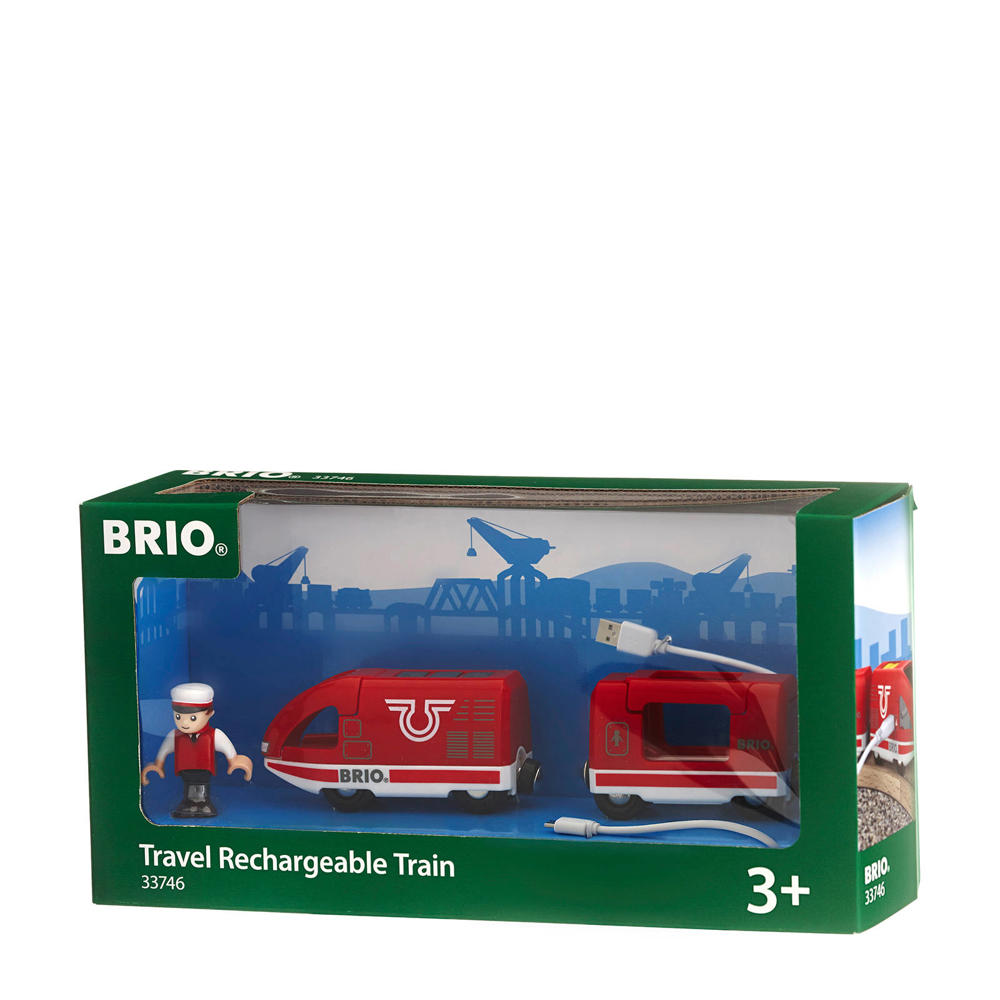 Brio houten Oplaadbare rode passagierstrein met USB kabel - 33746 ...