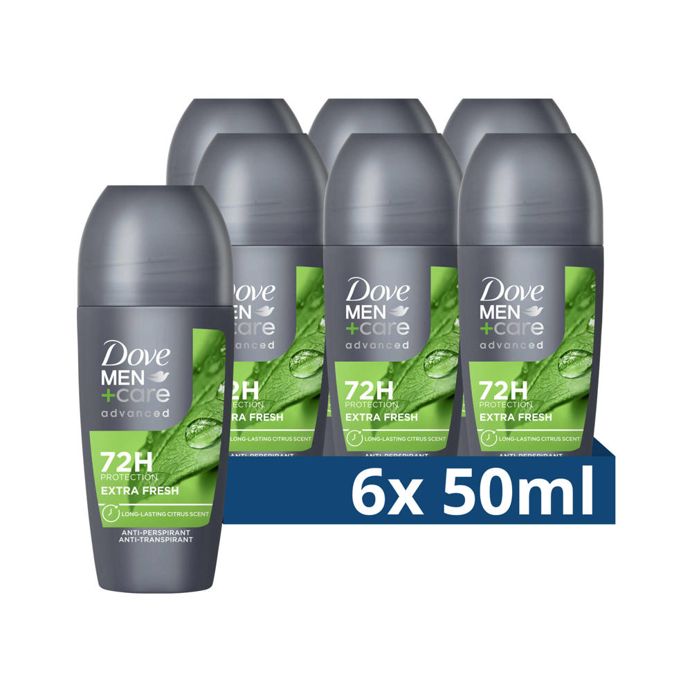 Dove Men+Care Advanced Extra Fresh anti-transpirant deodorant roller ...