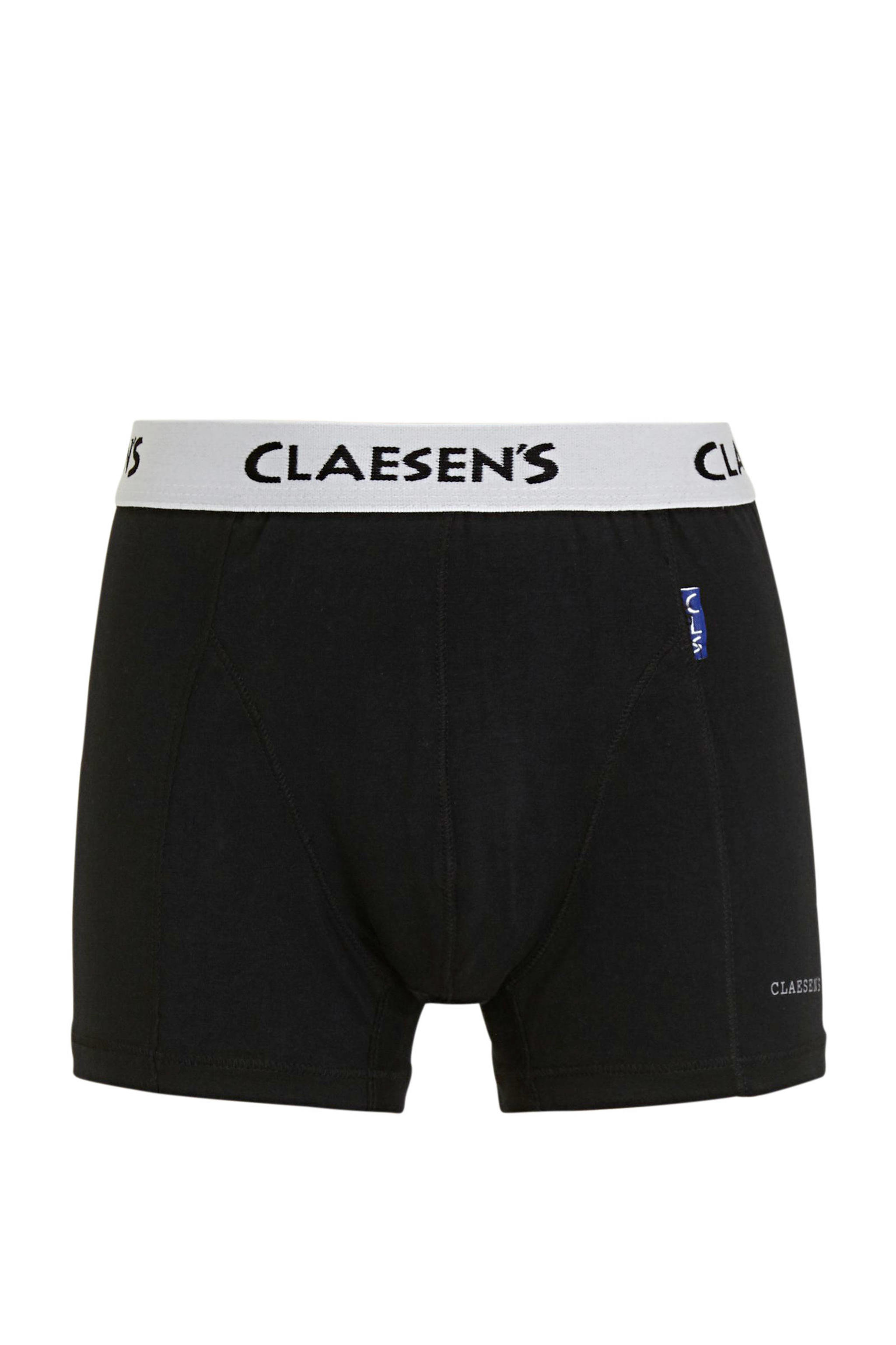 Claesen's boxershort - set van 2 zwart/wit | kleertjes.com