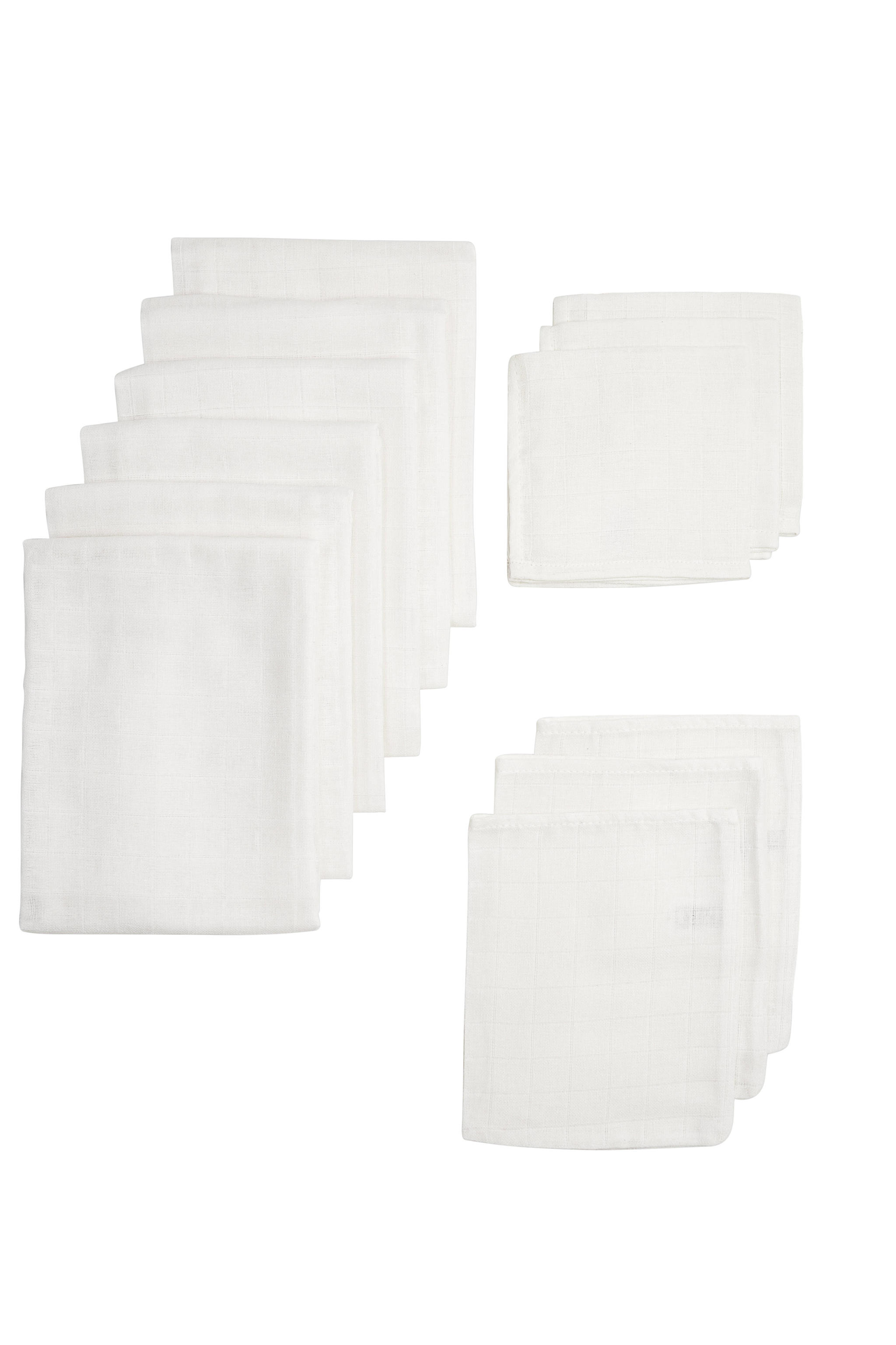 Meyco hydrofiel starterset basic uni - set van 2x3 en 1x6 wit ...