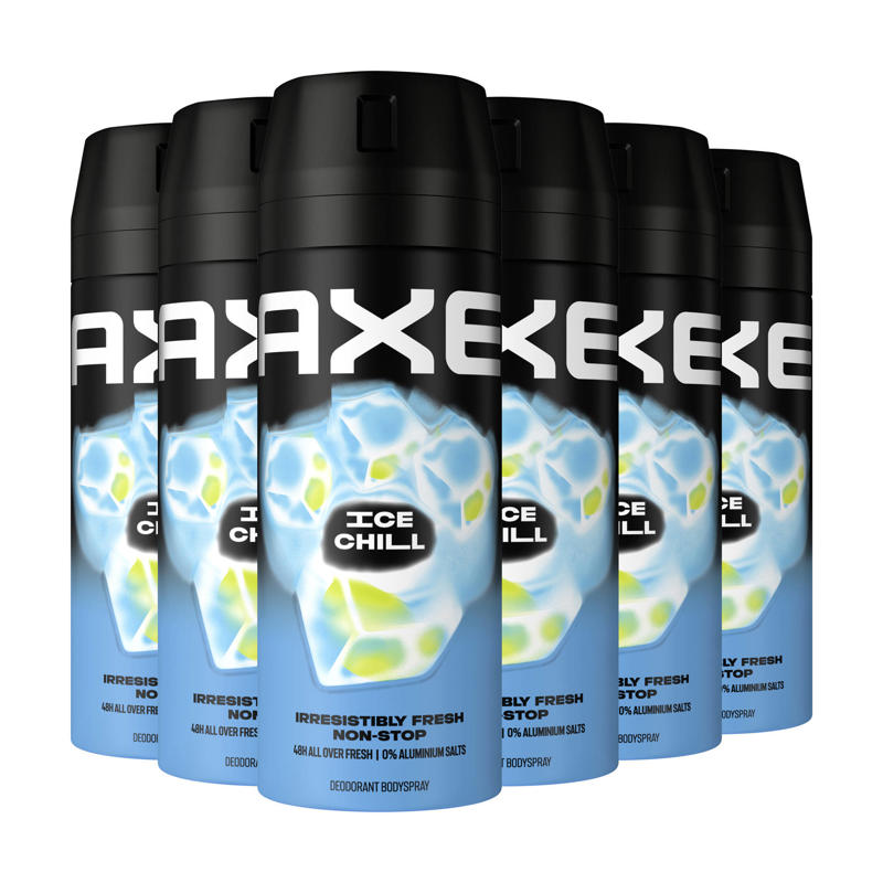 Axe Ice Chill deodorant bodyspray - 6 x 150 ml | kleertjes.com