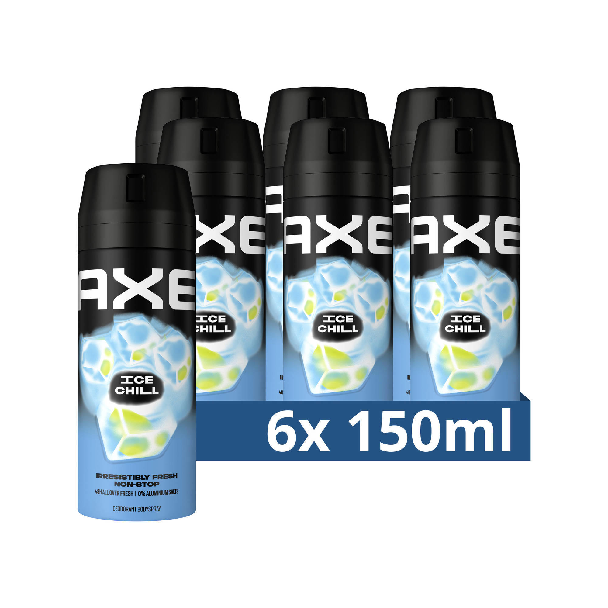 Axe Ice Chill deodorant bodyspray - 6 x 150 ml | kleertjes.com