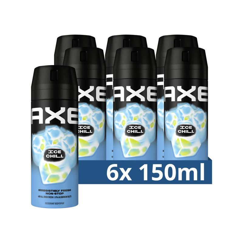 Axe Ice Chill deodorant bodyspray - 6 x 150 ml | kleertjes.com