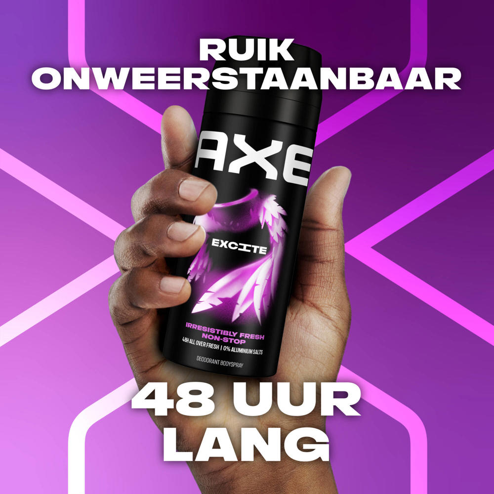 Axe Excite deodorant bodyspray - 6 x 150 ml | kleertjes.com