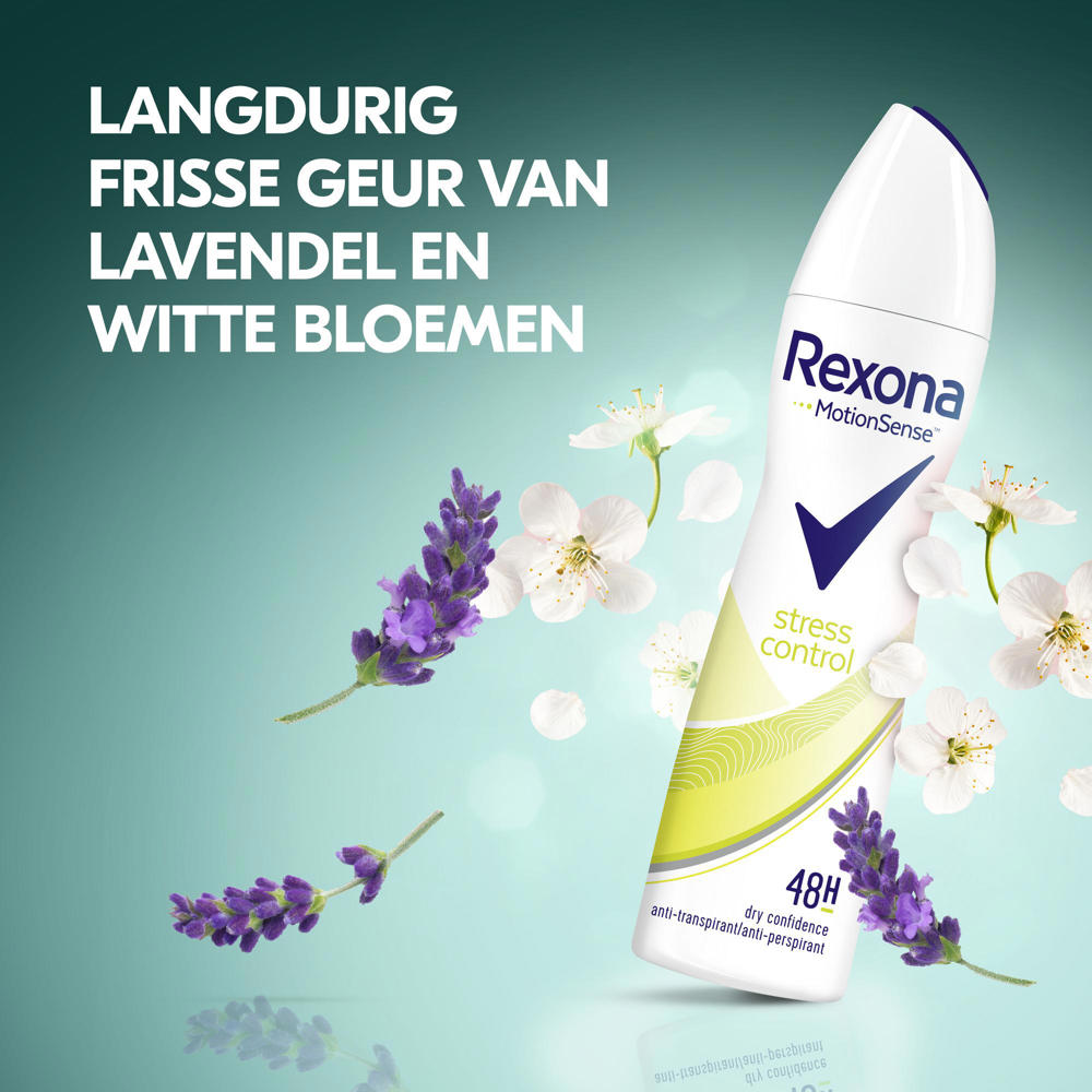 Rexona Women Stress Control anti-transpirant spray - 6 x 150 ml | kleertjes.com