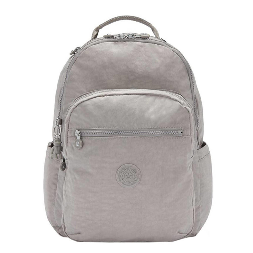 Kipling rugzak Seoul lichtgrijs | kleertjes.com