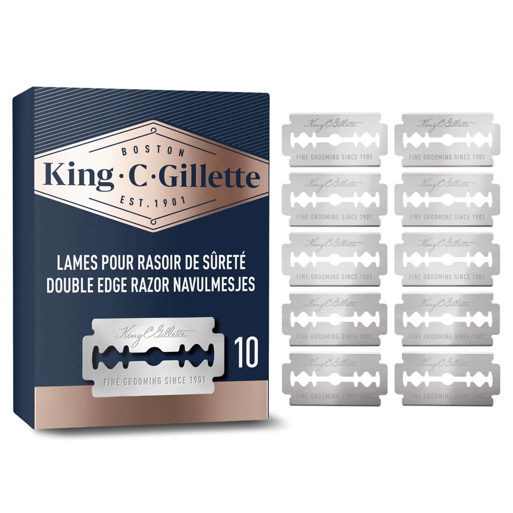 King C. Gillette double edge safety razor scheermesjes | kleertjes.com
