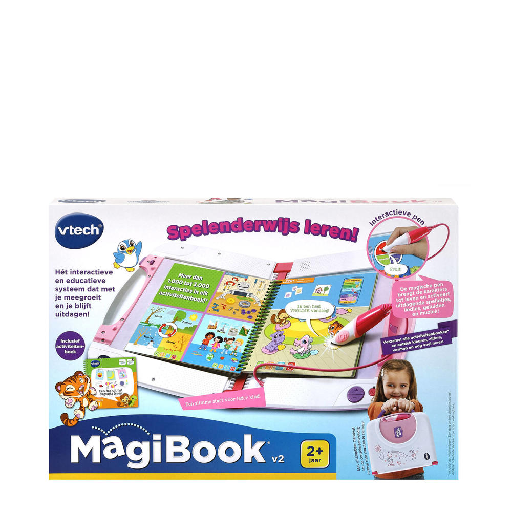 VTech Magibook V2 Starter Pack roze (incl. een dag uit het dagelijks ...