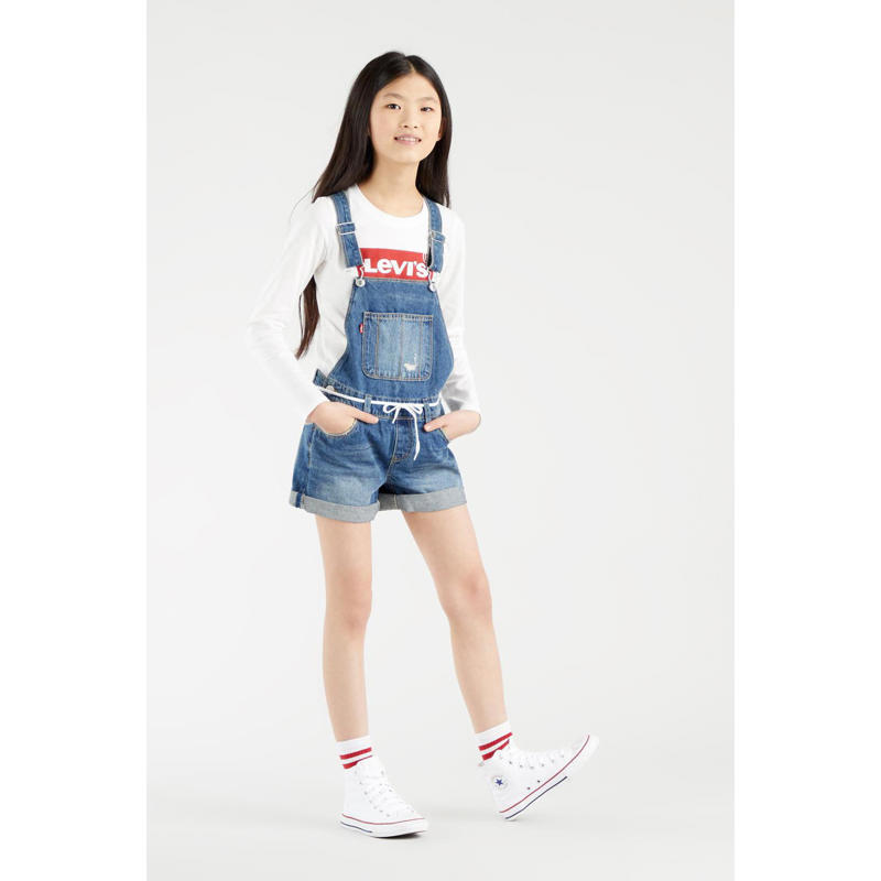 Levi's Kids longsleeve Batwing met logo wit | kleertjes.com