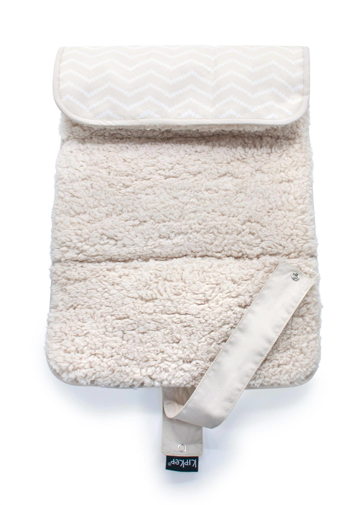 KipKep Napper verschoonmatje met teddy sandy wig | kleertjes.com
