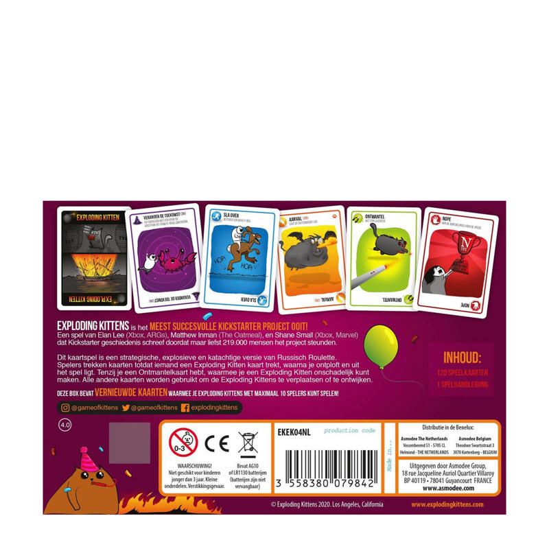 Exploding Kittens Exploding Kittens Party Pack NL | kleertjes.com