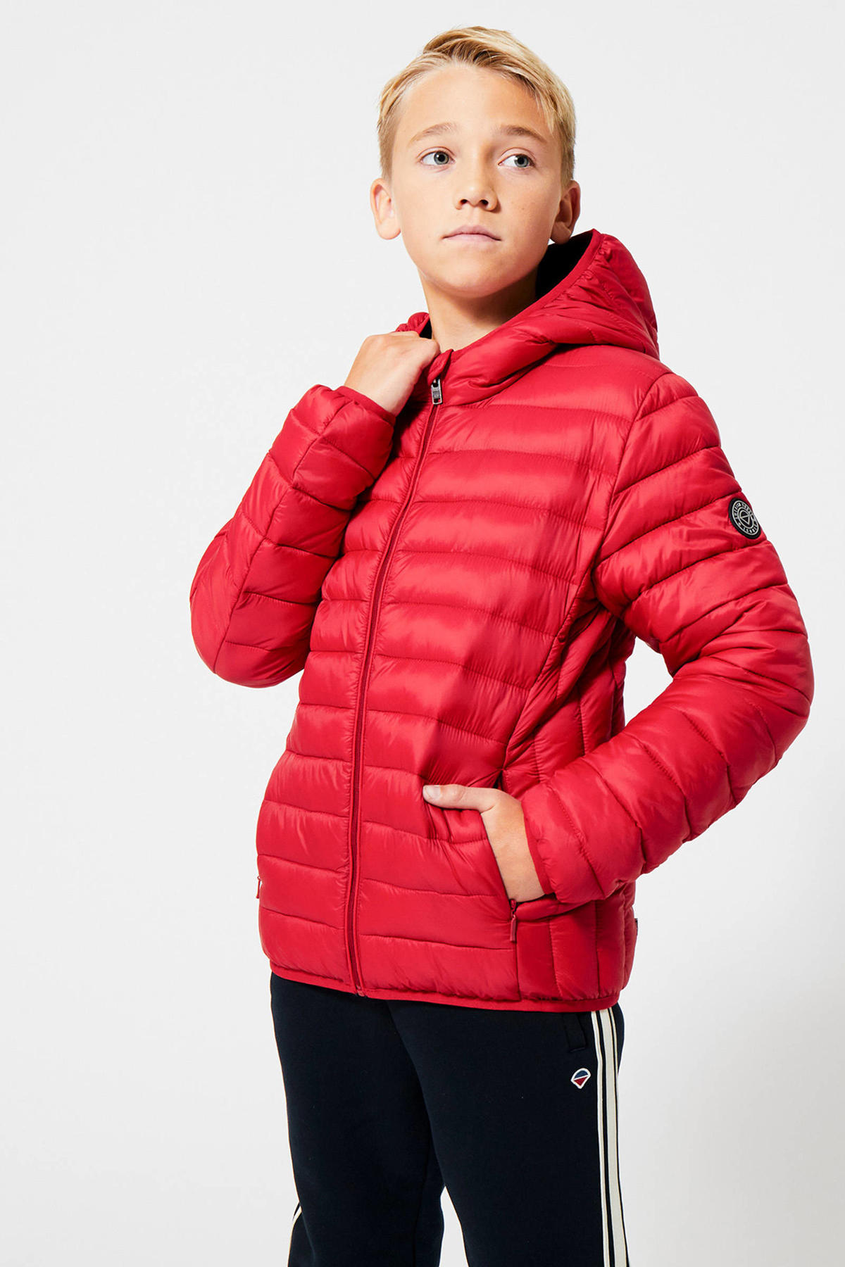 America Today gewatteerde tussenjas Alex rood | kleertjes.com