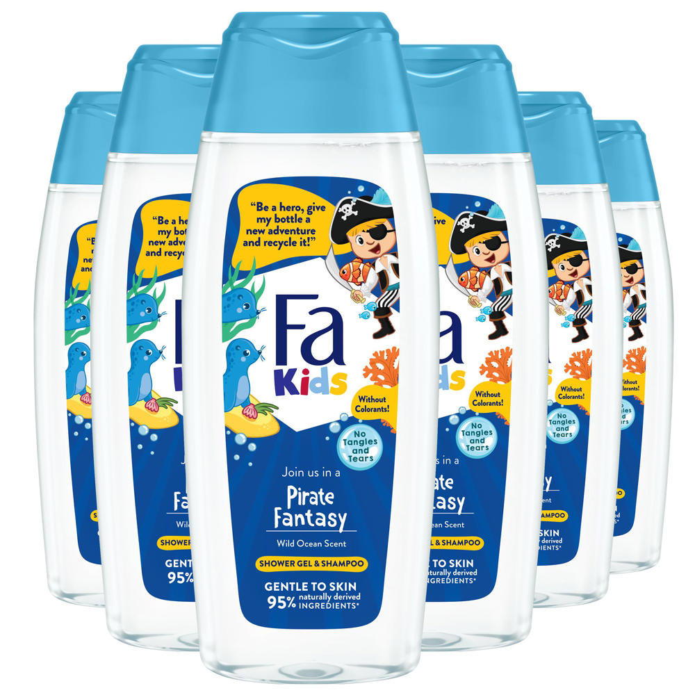 Fa Kids Pirate Fantasy douchegel & shampoo - 6 x 250 ml ...