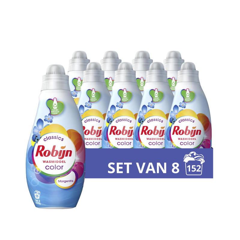 Robijn Klein & Krachtig Classics Color Morgenfris Vloeibaar wasmiddel ...