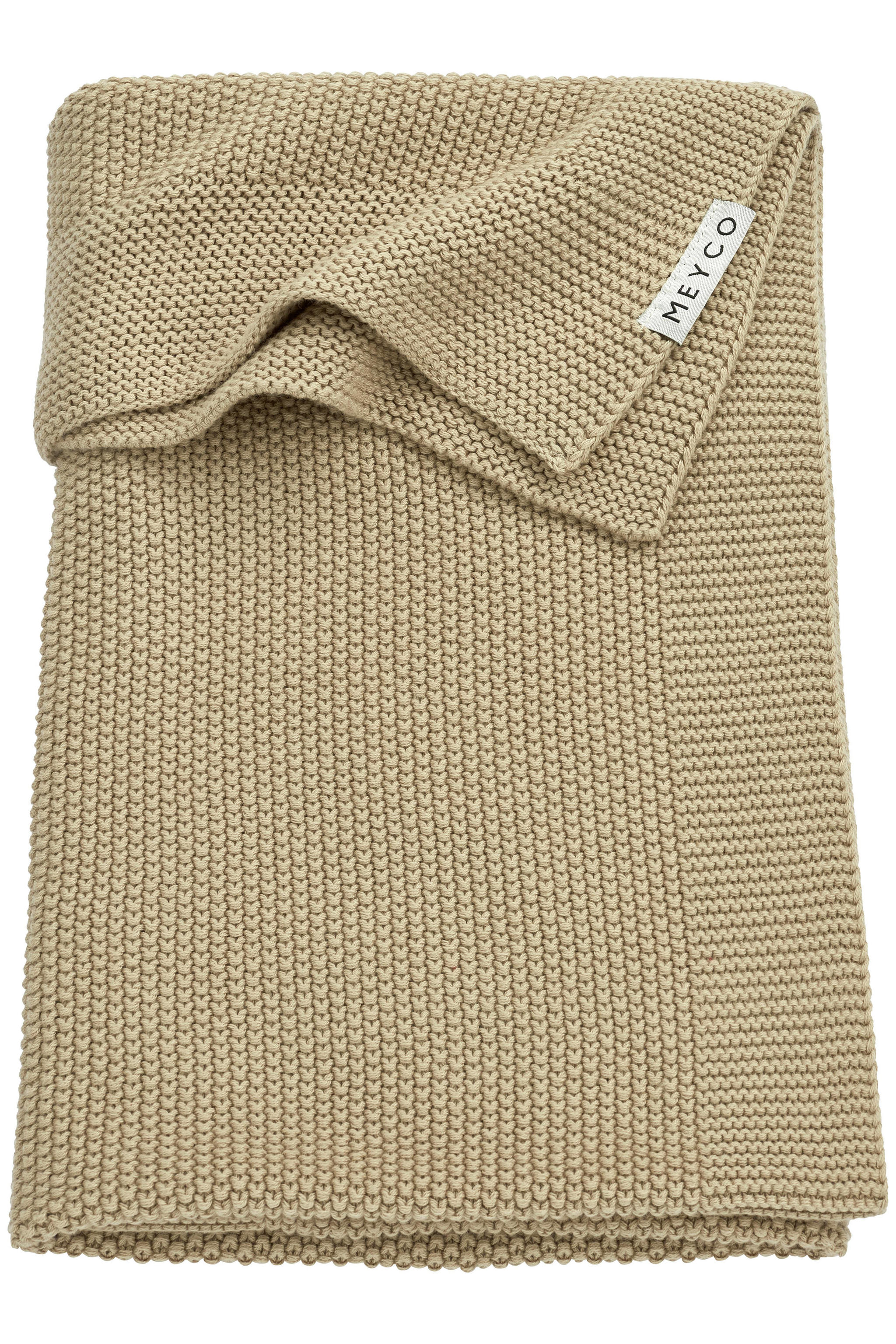 Meyco baby ledikantdeken Mini relief 100x150 cm sand | kleertjes.com