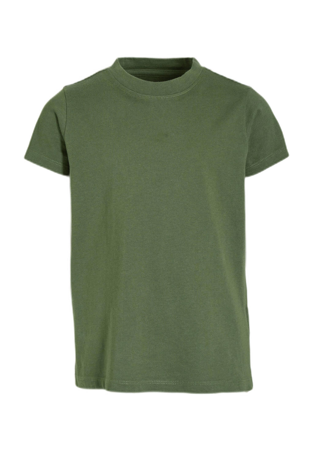anytime basic T-shirt khaki kopen? | Morgen in huis | kleertjes.com