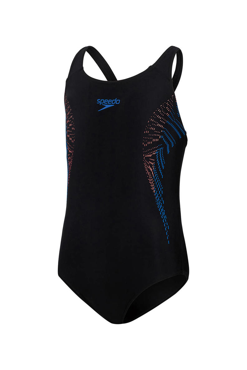 Speedo Endurance10 sportbadpak Muscleback zwart/rood/blauw | kleertjes.com