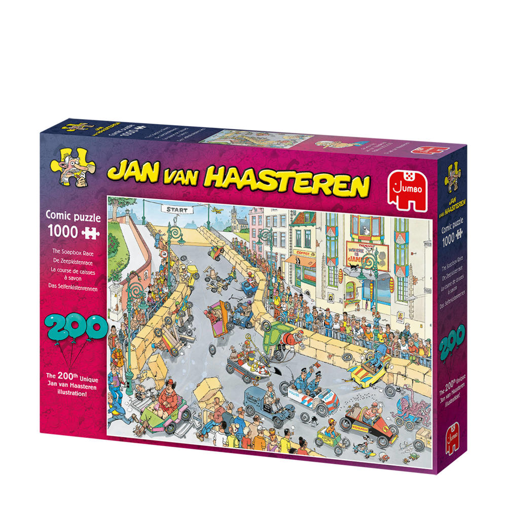 Jan van Haasteren de zeepkistenrace legpuzzel 1000 stukjes | kleertjes.com