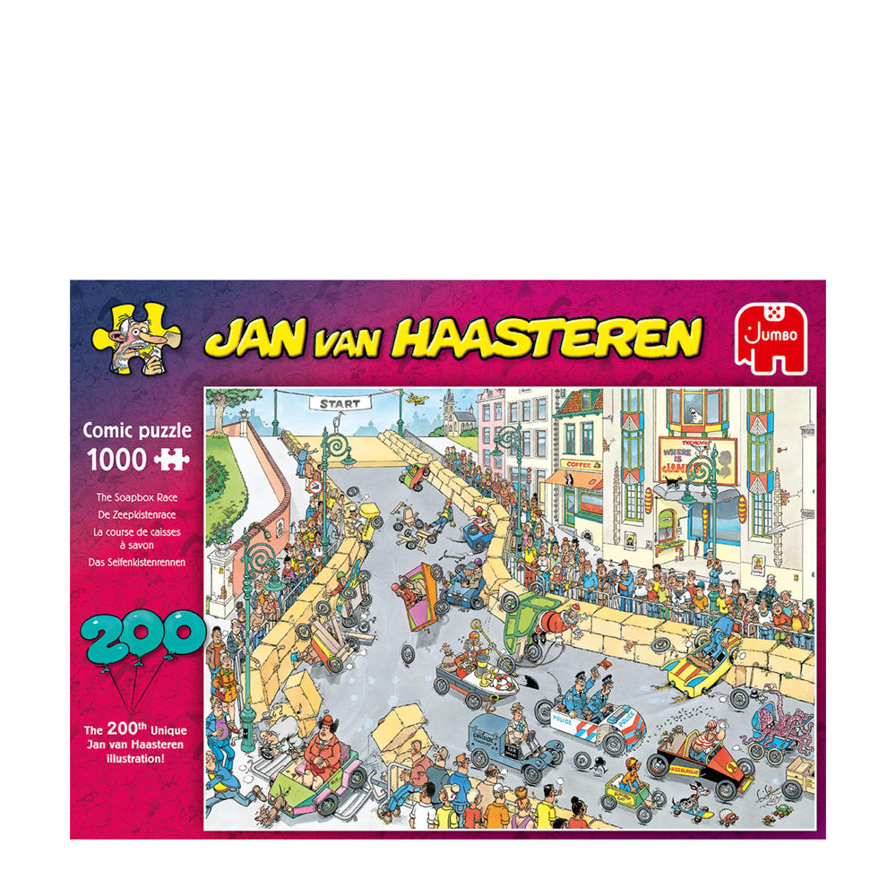 Jan van Haasteren de zeepkistenrace legpuzzel 1000 stukjes | kleertjes.com