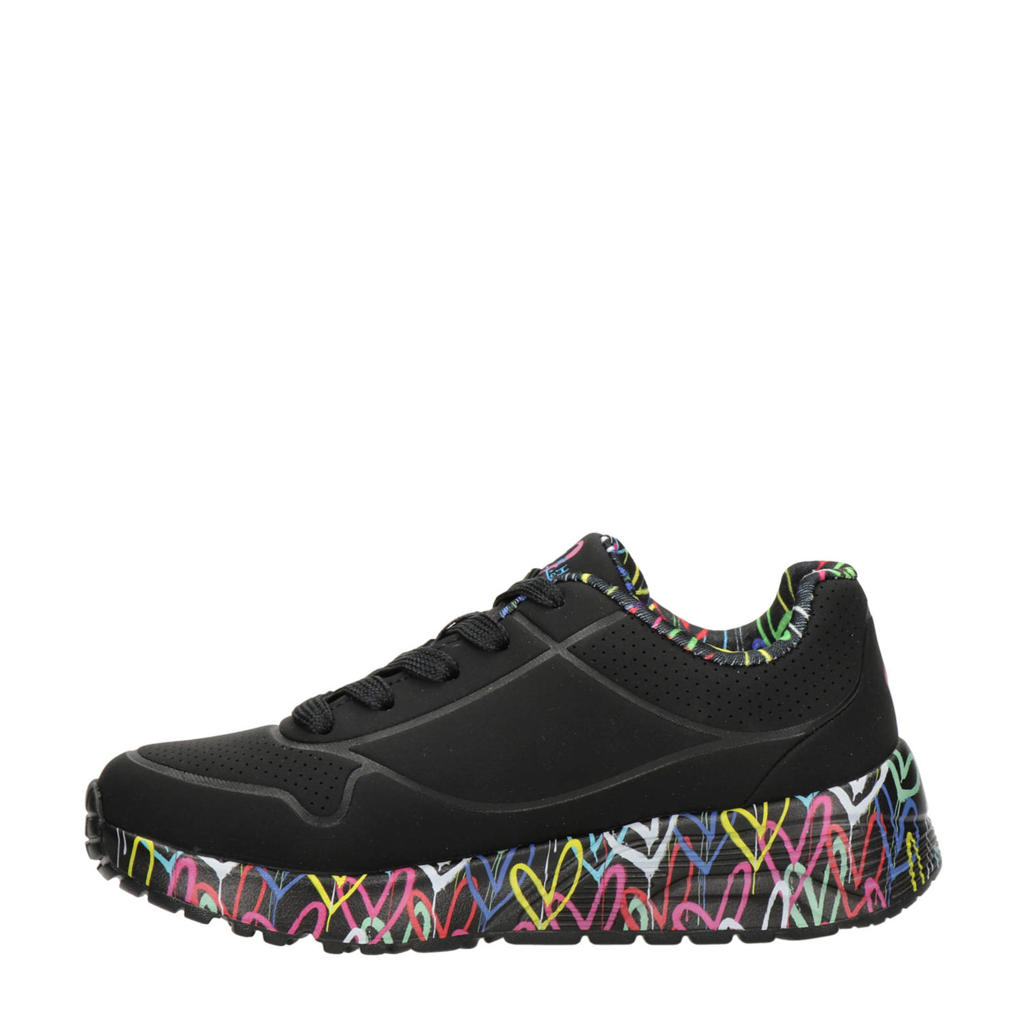 Skechers Uno Light sneakers zwart | kleertjes.com