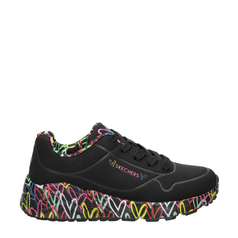 Skechers Uno Light sneakers zwart | kleertjes.com