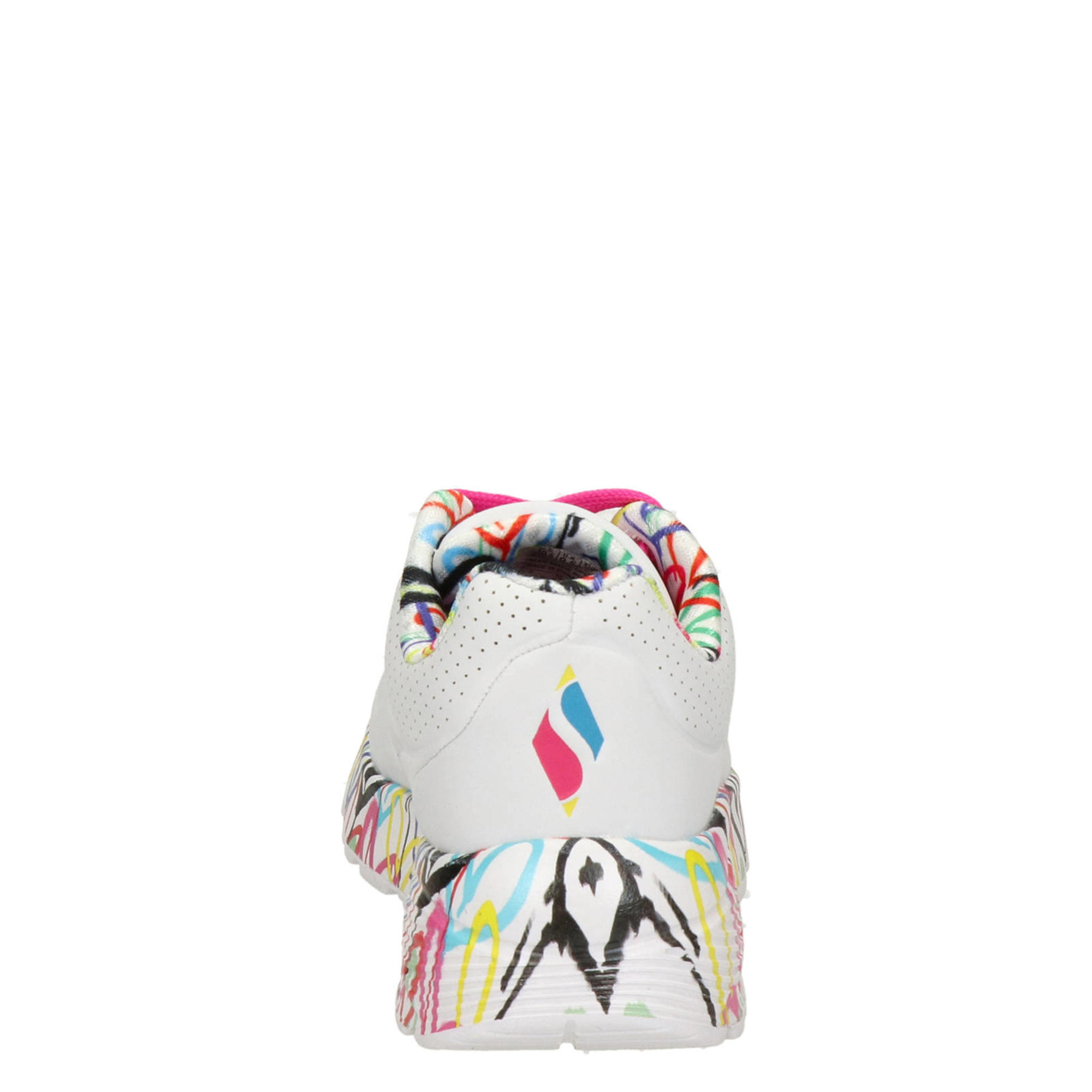 Skechers Uno Light sneakers wit/multi | kleertjes.com