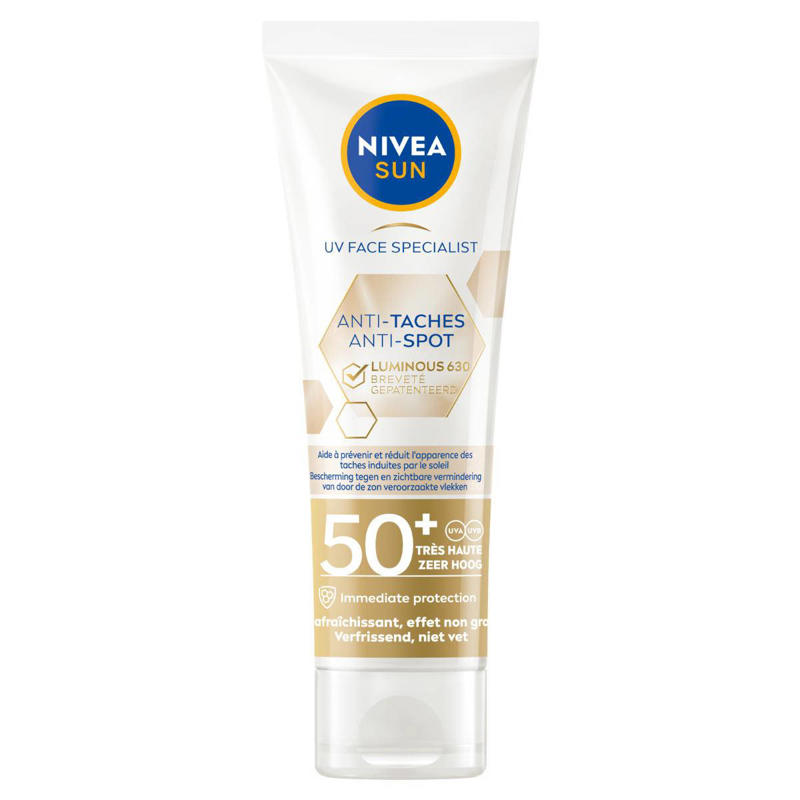 NIVEA SUN Luminous Gezicht zonnecrème SPF 50+ - 40 ml | kleertjes.com