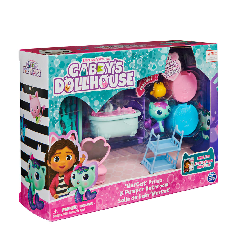 Gabby's Dollhouse Deluxe Room - MerCat's Bathroom | kleertjes.com