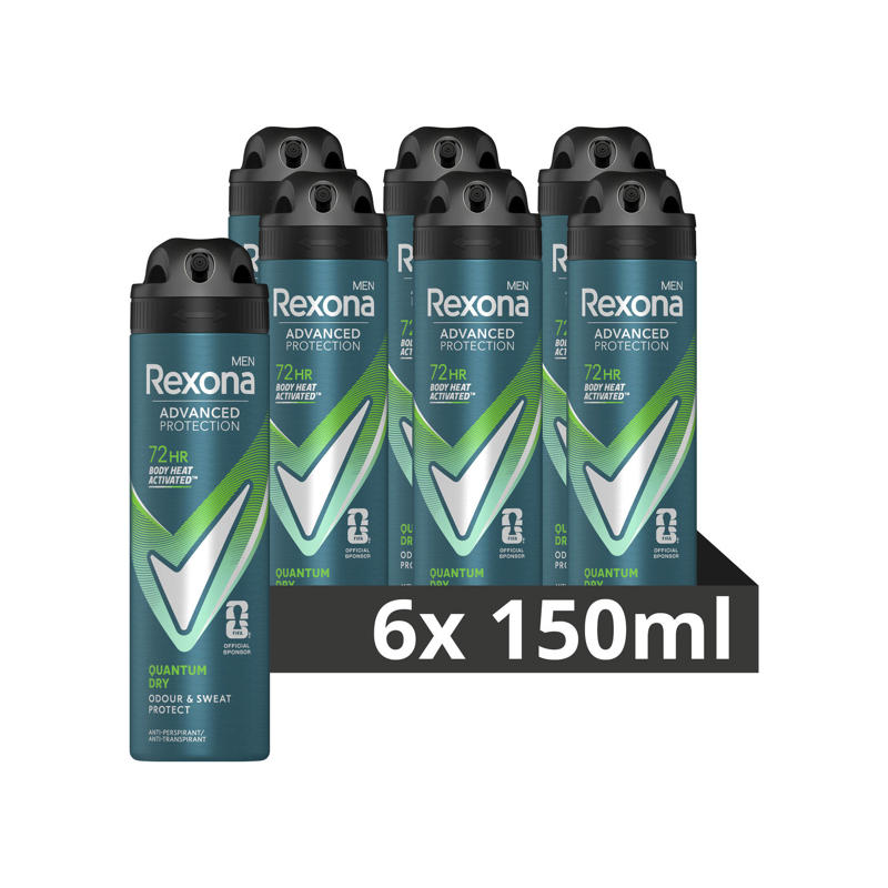 Rexona Men Advanced Protection Quantum Dry anti-transpirant deodorant ...