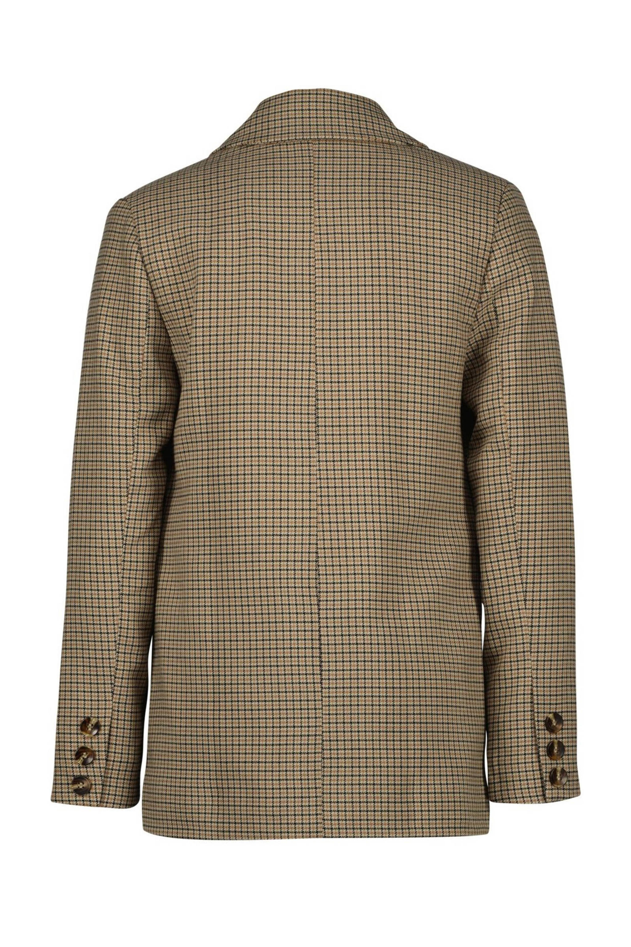 Vingino x Senna Bellod geruite blazer Silke lichtbruin | kleertjes.com