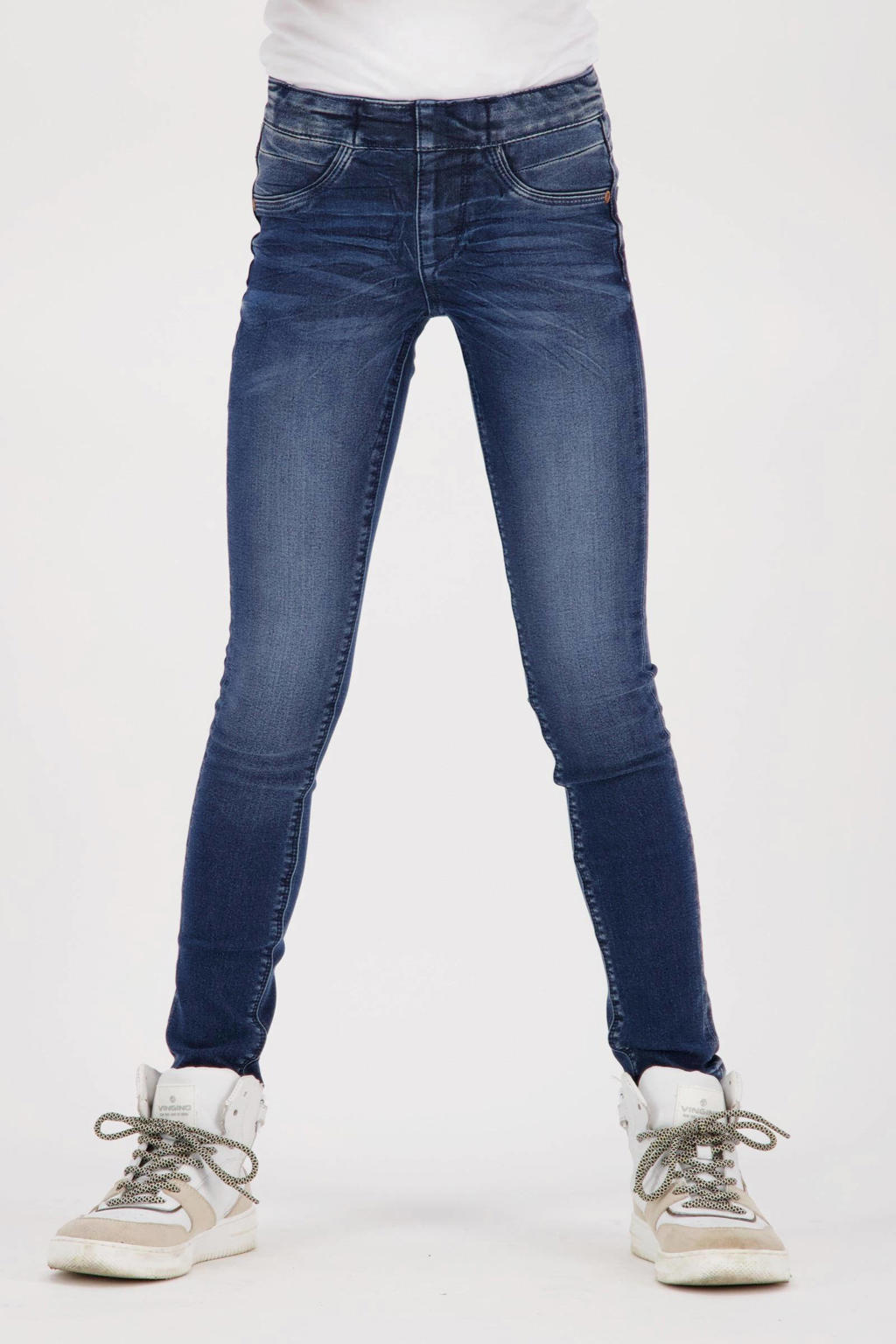 Vingino super skinny jeans Bibine blue vintage | kleertjes.com