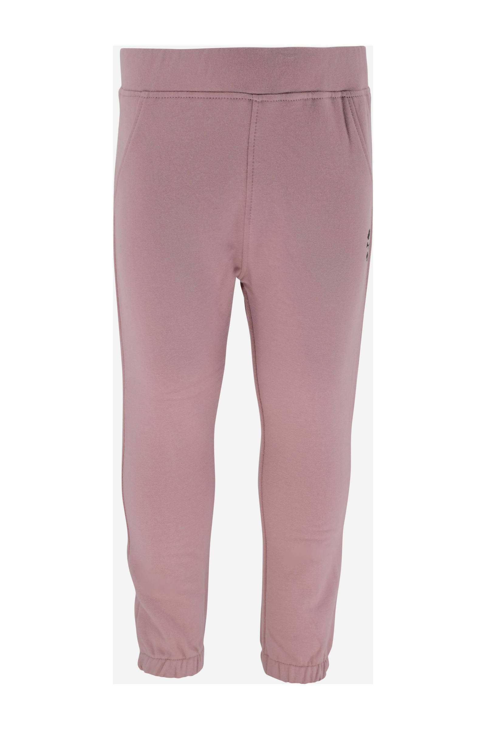 Born by Kiddo United regular fit joggingbroek Florieke met logo oudroze ...