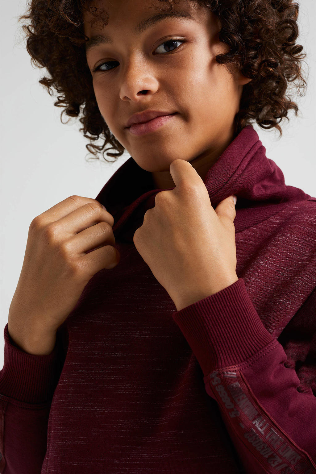 WE Fashion sweater donkerrood | kleertjes.com