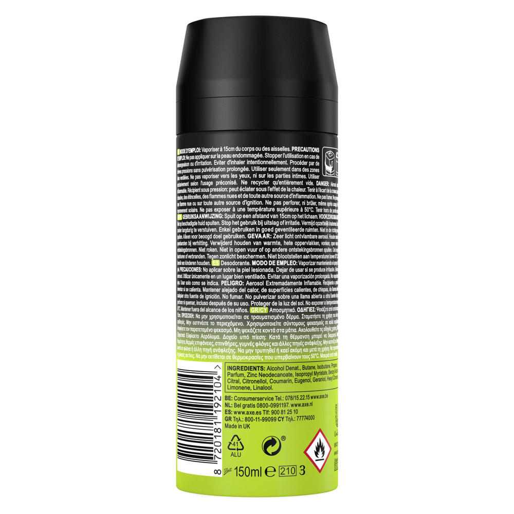 Axe Epic Fresh deodorant bodyspray - 6 x 150 ml | kleertjes.com