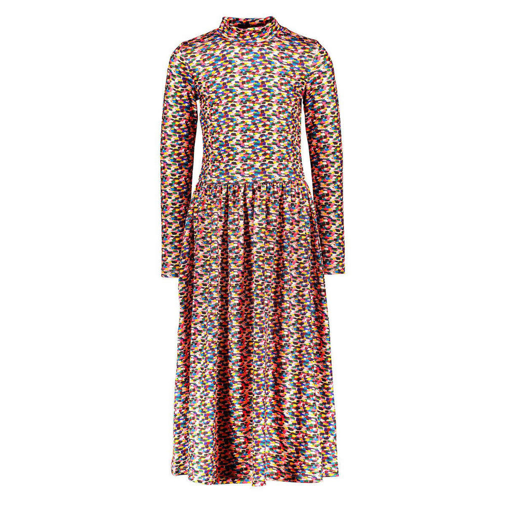 B.Nosy maxi jurk met all over print roze | kleertjes.com