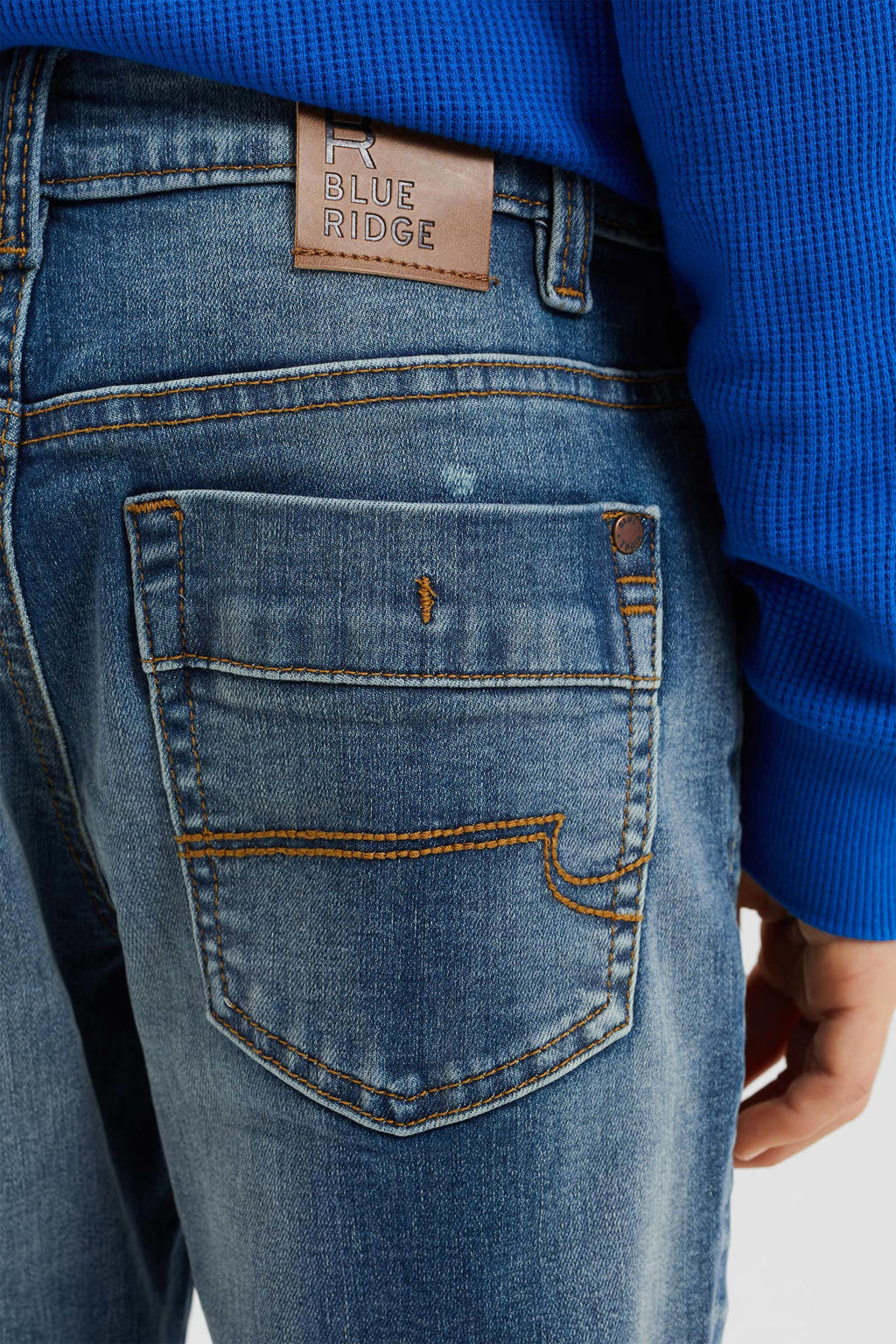 WE Fashion Blue Ridge slim fit jeans green cast denim | kleertjes.com