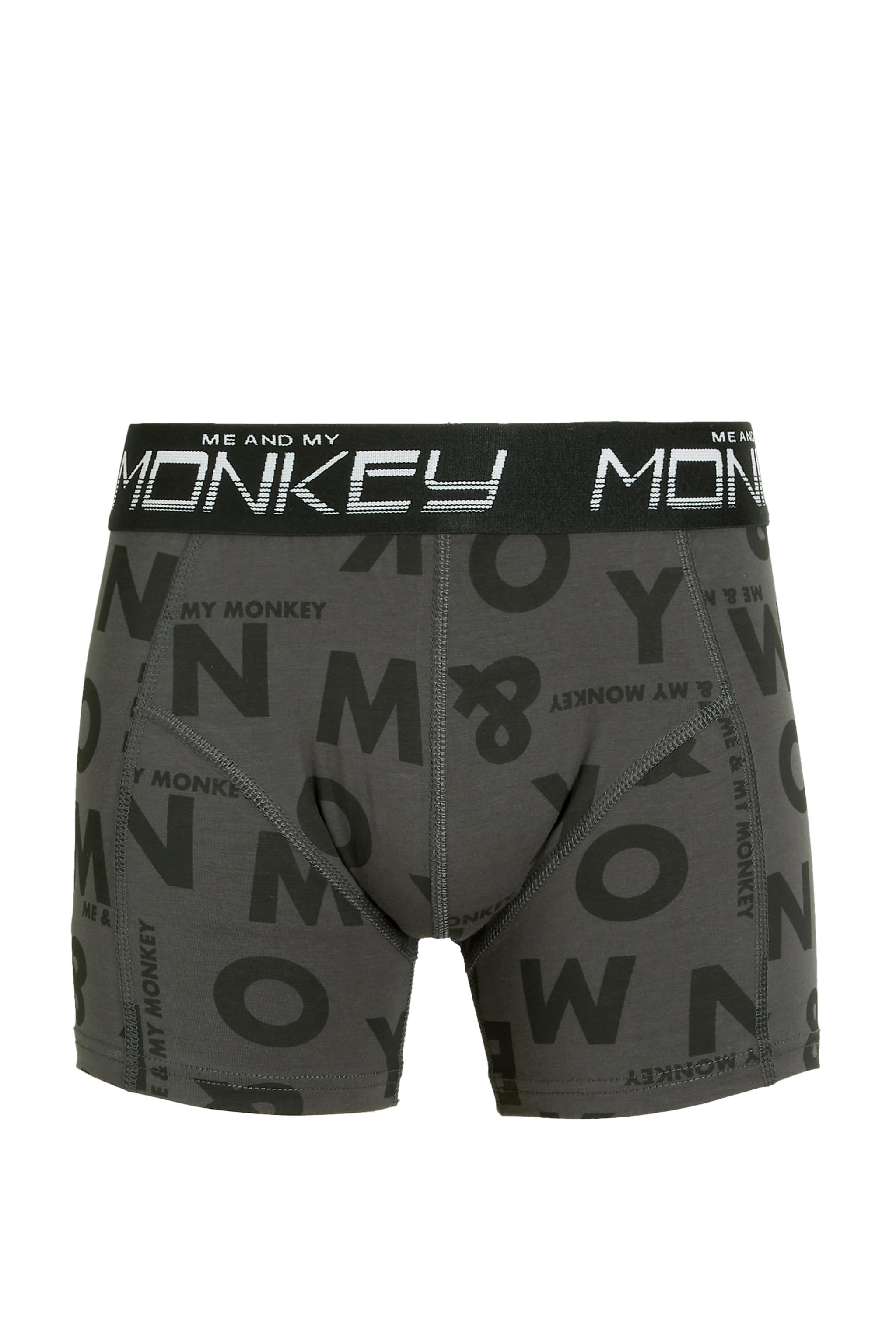Me & My Monkey boxershort - set van 3 zwart/army | kleertjes.com
