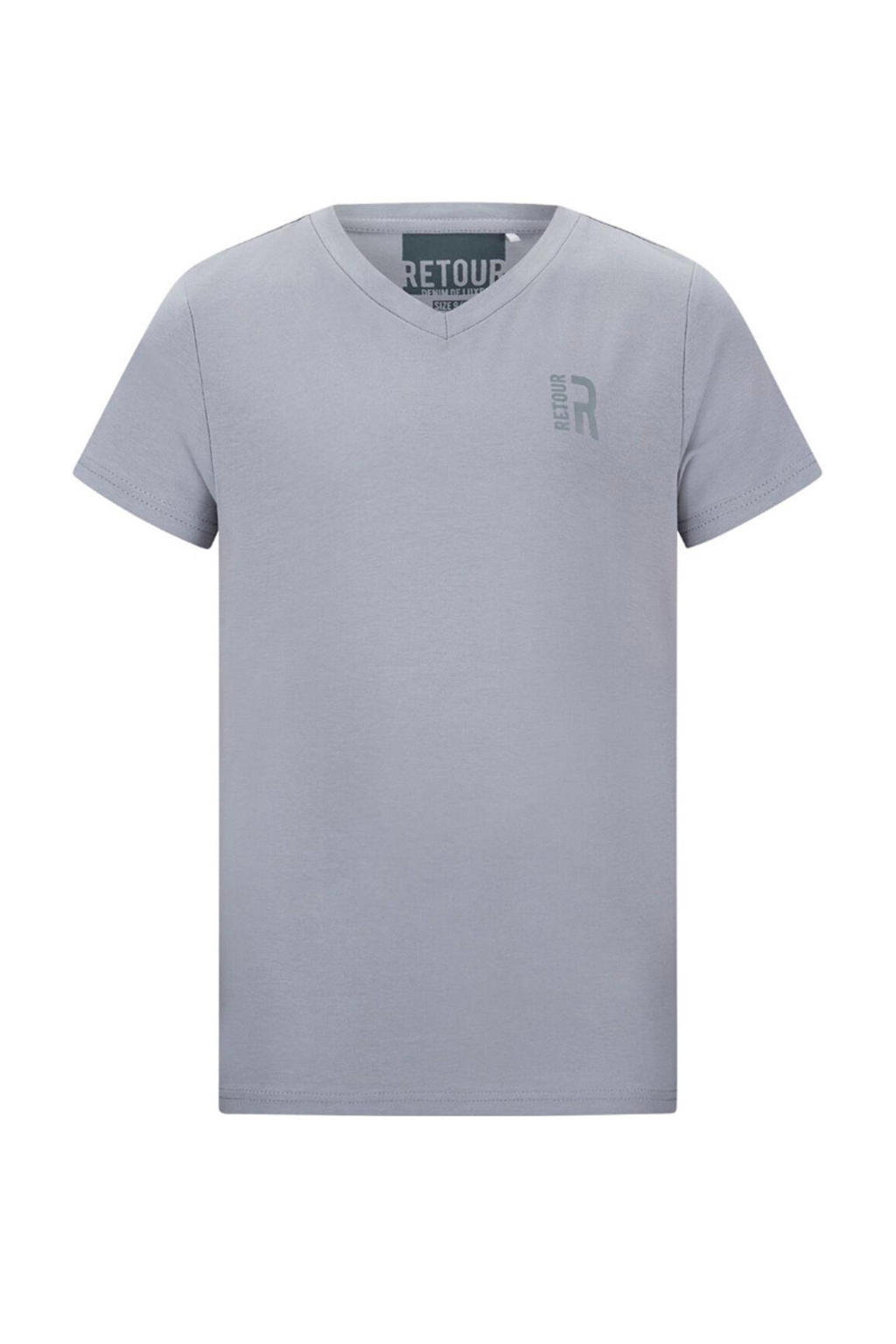 Retour Jeans T-shirt Sean lichtgrijs | kleertjes.com