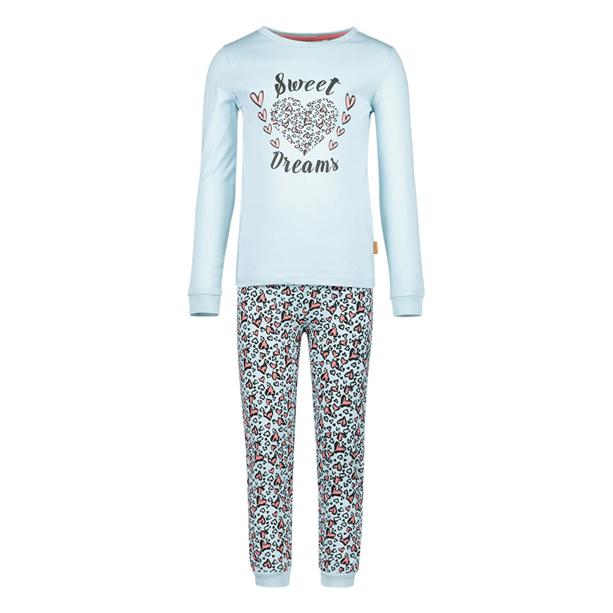Orange Stars pyjama met printopdruk lichtblauw | kleertjes.com