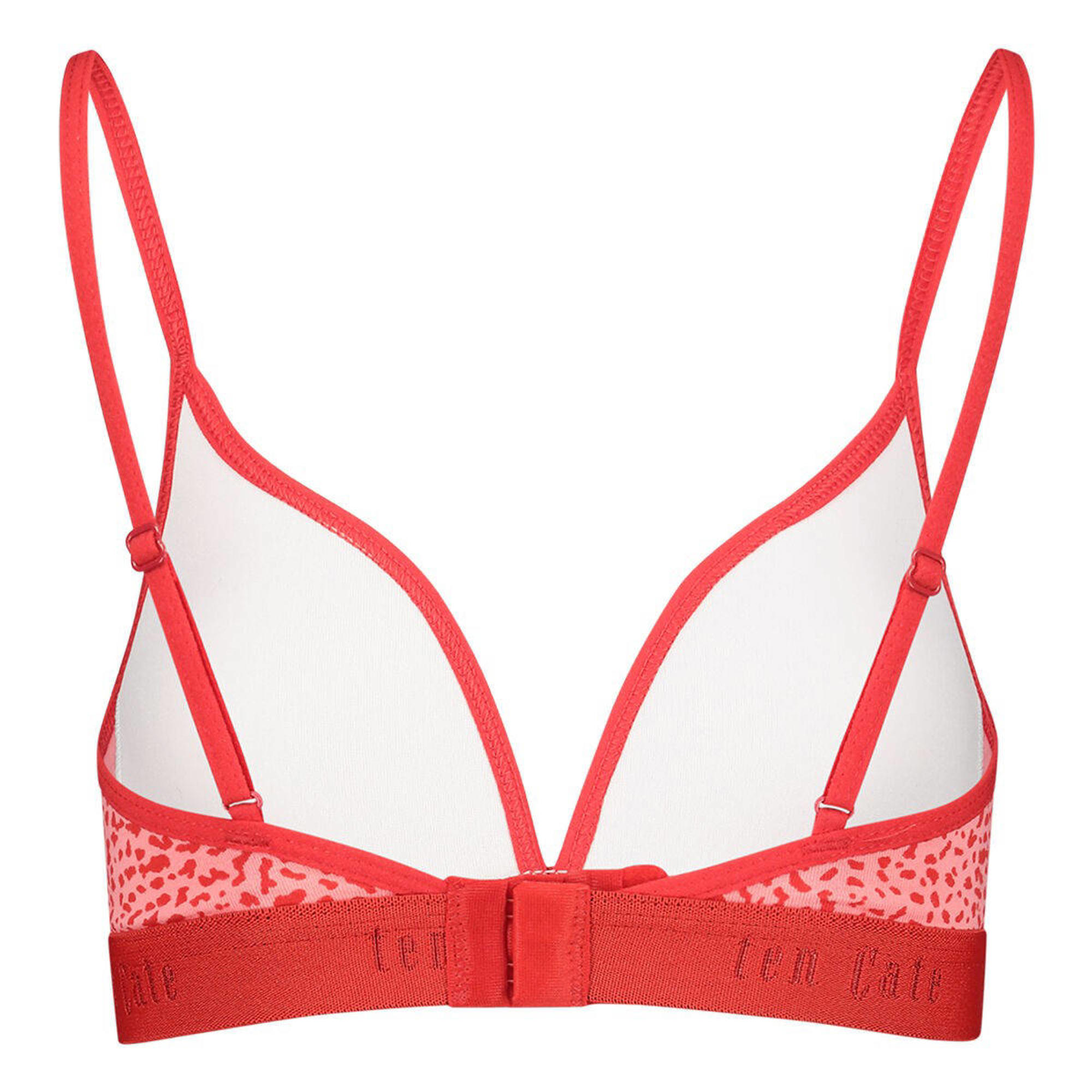 ten Cate voorgevormde tiener bh met all over print rood | kleertjes.com