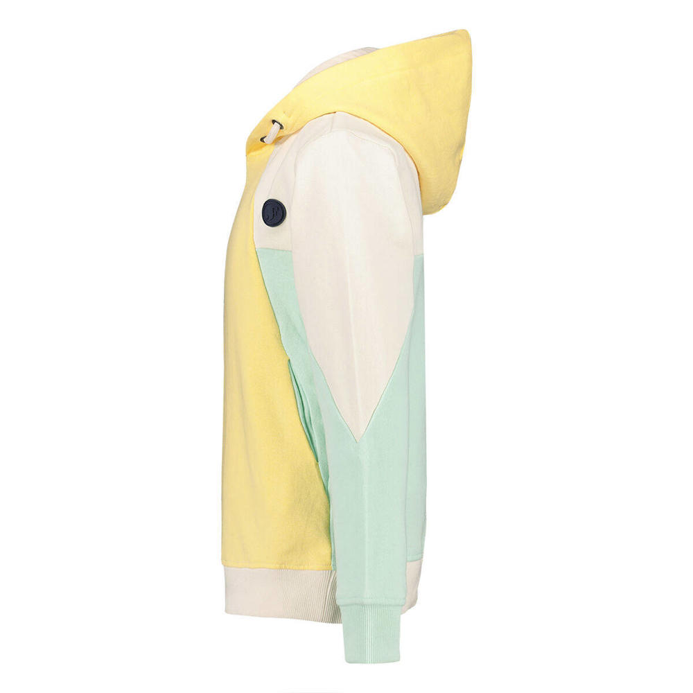 Jake Fischer hoodie mintgroen/geel/wit | kleertjes.com