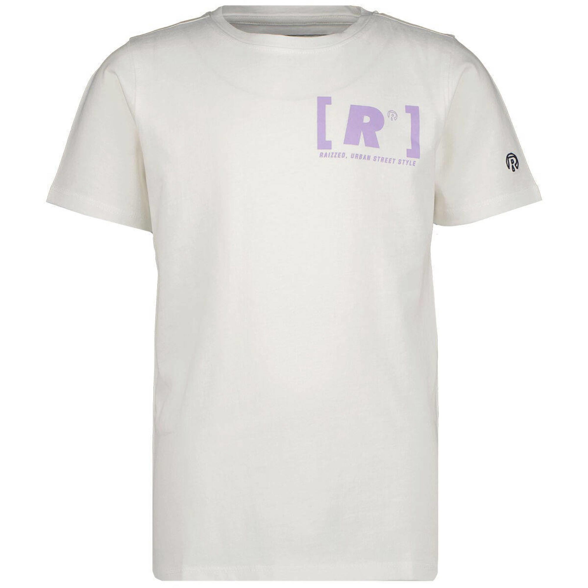 Raizzed T-shirt Heffi met backprint wit | kleertjes.com